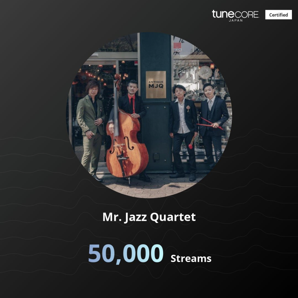 Mr.Jazz Quartet50,000再生数突破のお知らせ | EYESONIC STAGE OfficialSite